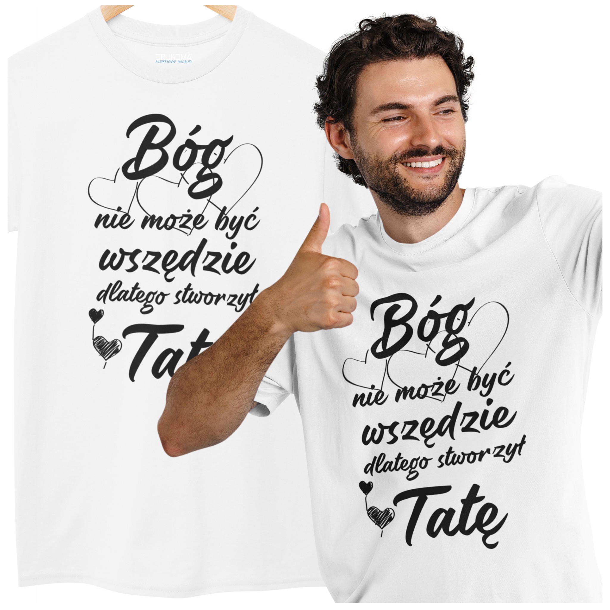 Koszulka dla Taty na Dzień Ojca PREZENT Z PRZESŁANIEM koszulki URODZINOWE 15769148721 - Allegro.pl