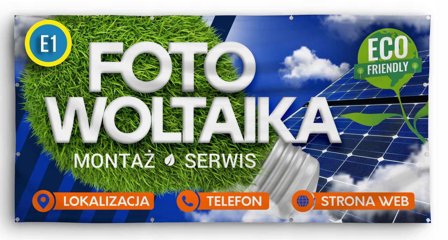 Baner Reklamowy Gotowe Wzory 2x1m - Fotowoltaika • Cena, Opinie ...