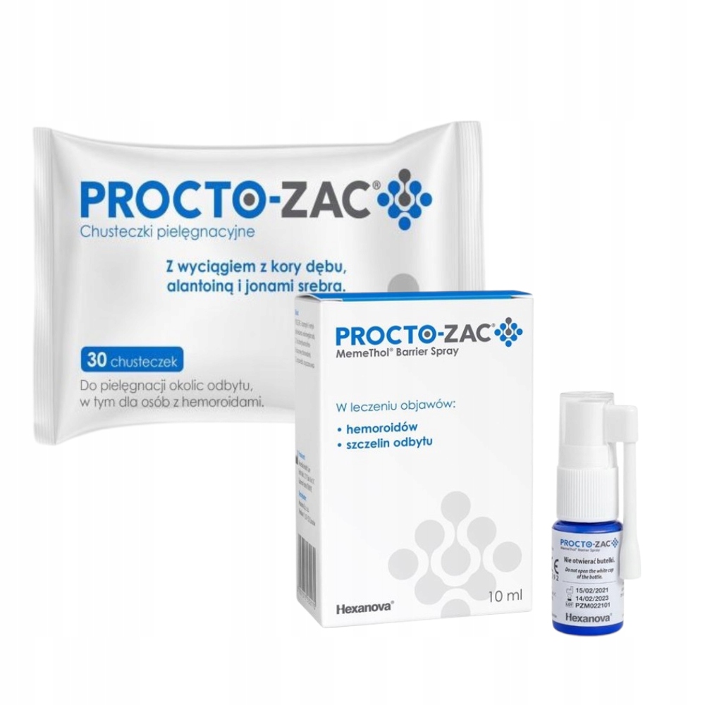 Procto-zac MemeThol Barrier spray na hemoroidy Hexanova 10 ml ...