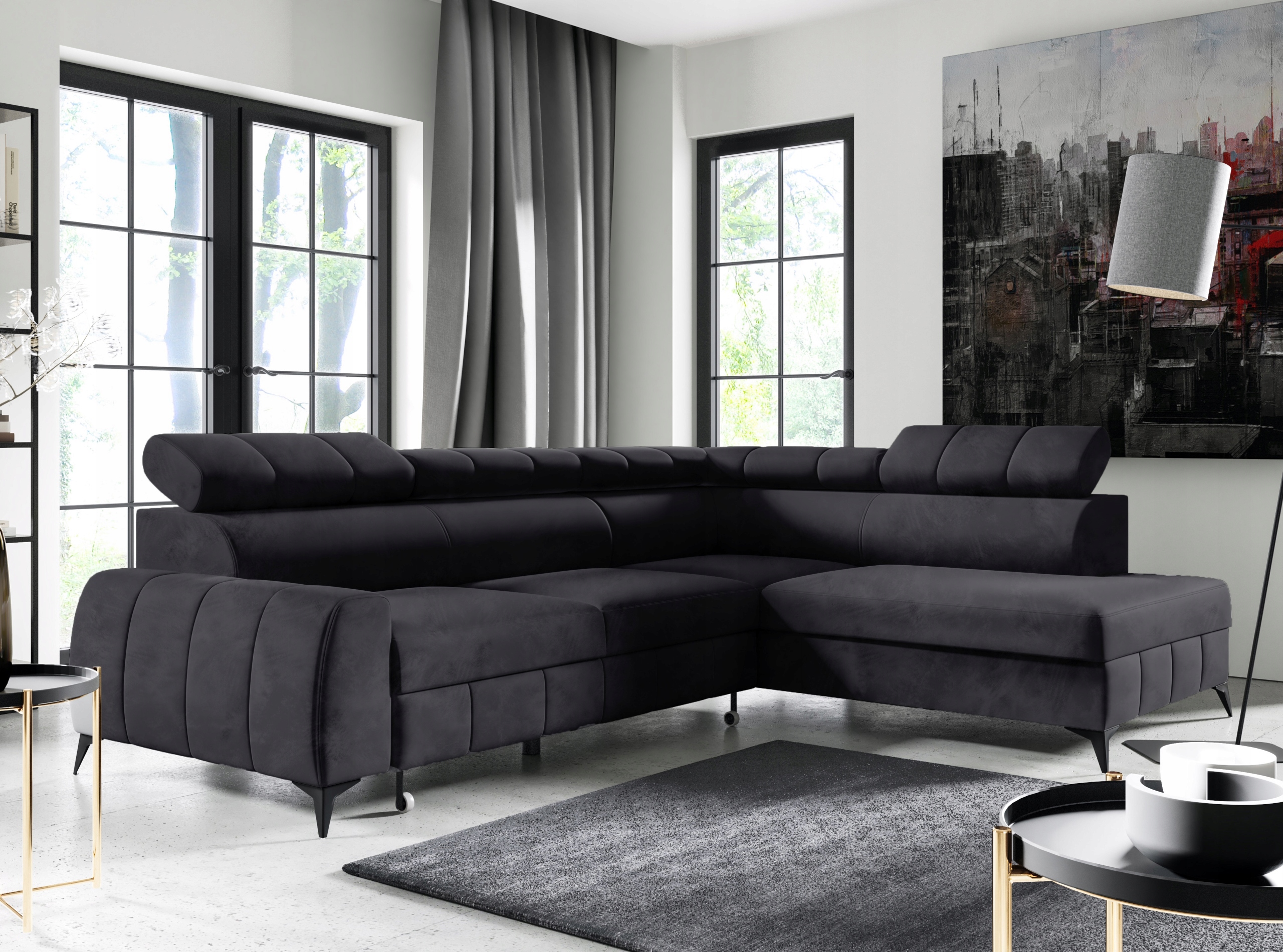 Narożnik DON z Funkcją Spania Rozkładany Kanapa • Cena, Opinie ...