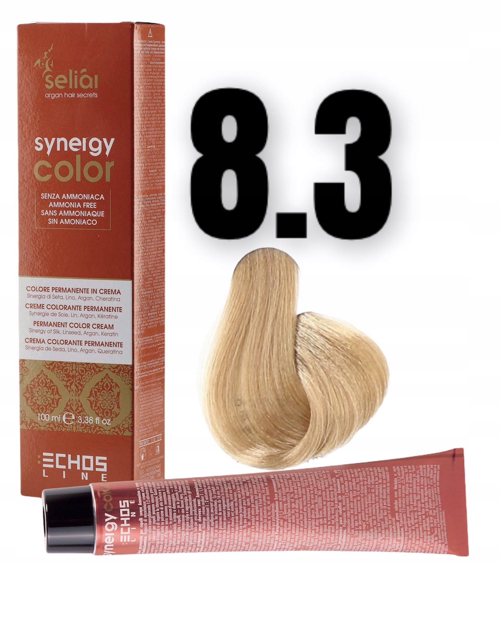 ECHOSLINE Seliar Synergy Color farba 100 ml bez amoniaku - 8.3 ...