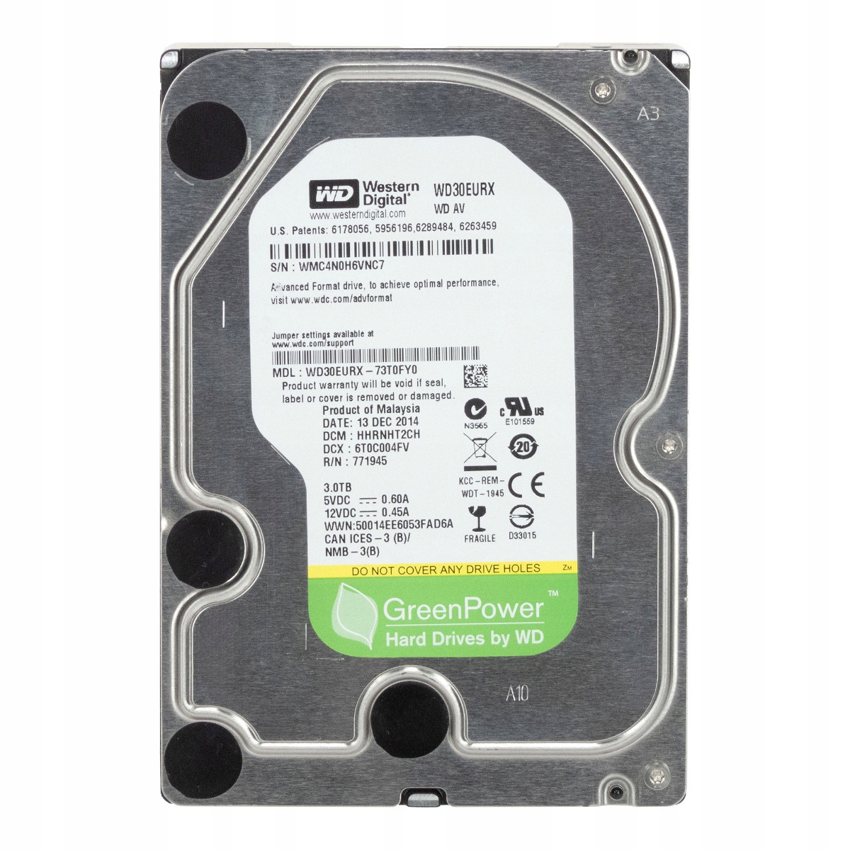 Dysk twardy Western Digital WD30EURX AV-GP 3TB SATA III 3,5" • Cena ...