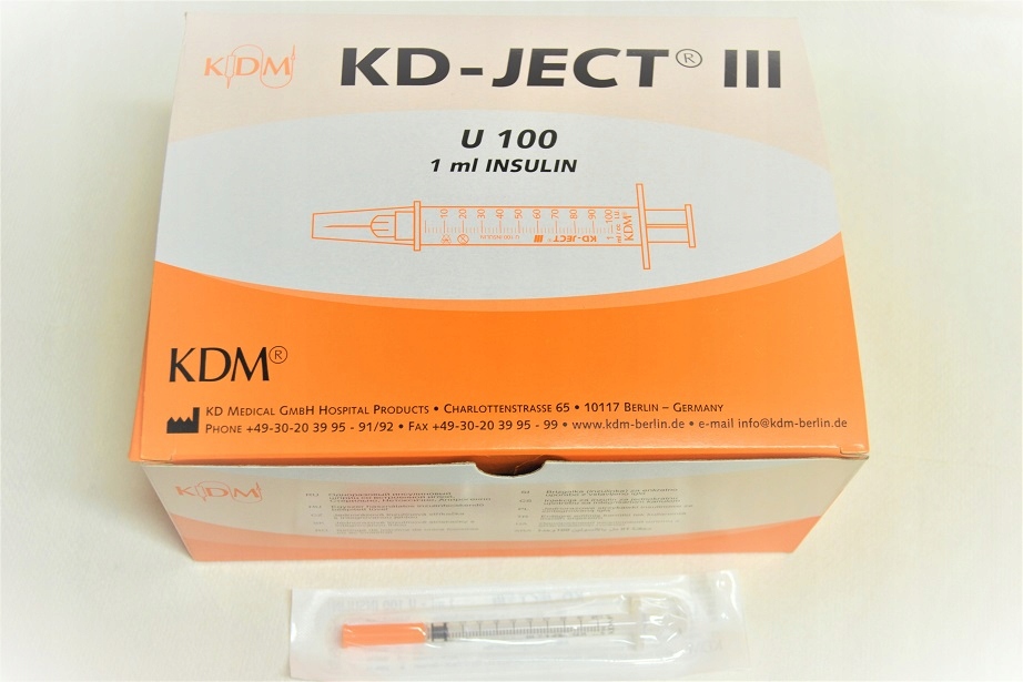 Strzykawka insulinowa KD-JECT III 1ml U-100 G30(0, (0644132295134) • Cena, Opinie • Strzykawki ...