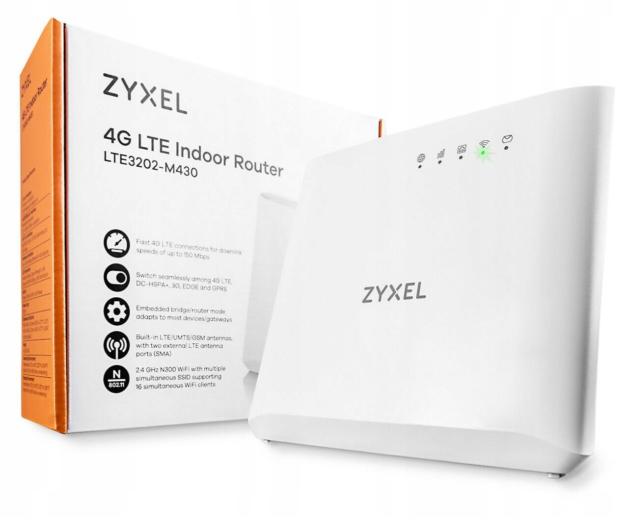 Access Point, Bridge, Router Zyxel LTE3202 802.11n (Wi-Fi 4) - Sklep ...