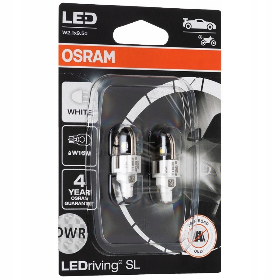 ZAROWKA LED W16W OSRAM 2 SZT. 4062172150804 za 119.97PLN z Wielgie ...