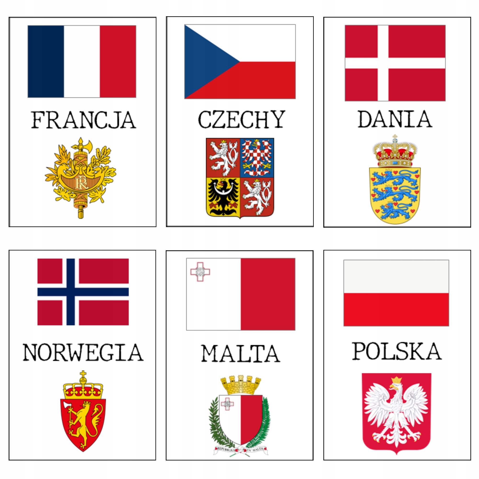 Flagi i godła Fiszki dla dzieci Nauczycielskie zacisze • Cena, Opinie ...