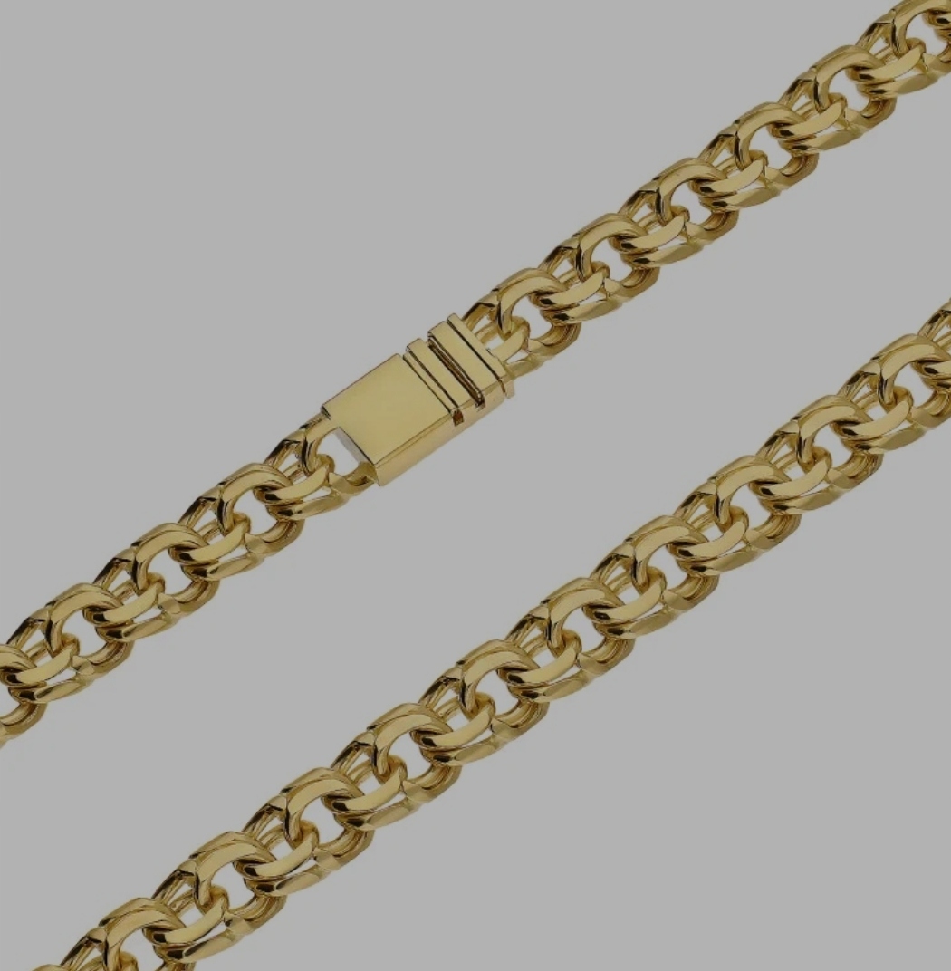 Garibaldi arany nyaklánc, 585-ös finomságú, R60 modell, hosszú, uniszex ...