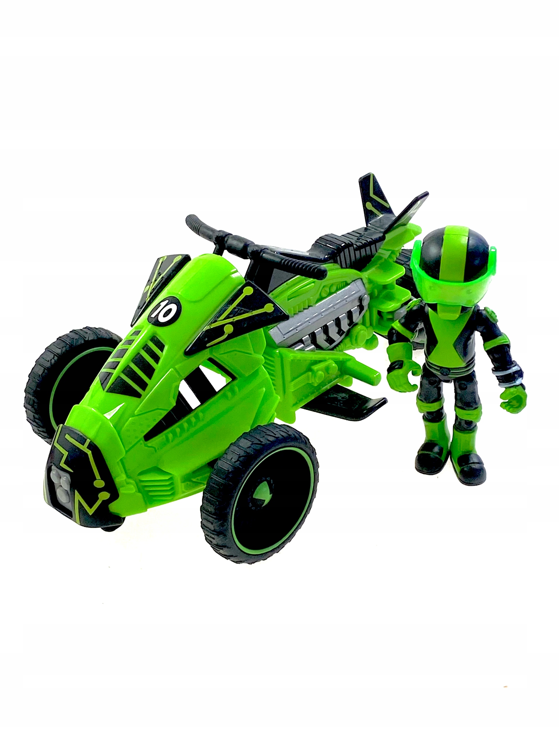 BEN 10 TEN Transforming Omi-Cycle Rustybuggy Motor • Cena, Opinie - Allegro