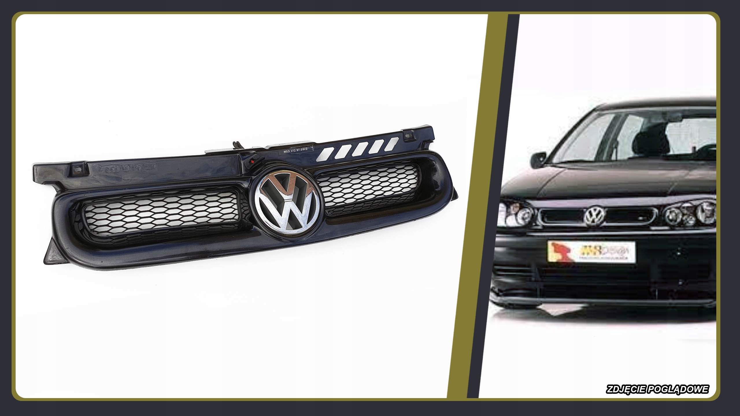 VW Golf mk4 grill atrapa MSD MS DESIGN MSDESIGN tuning za 1000.00PLN z ...