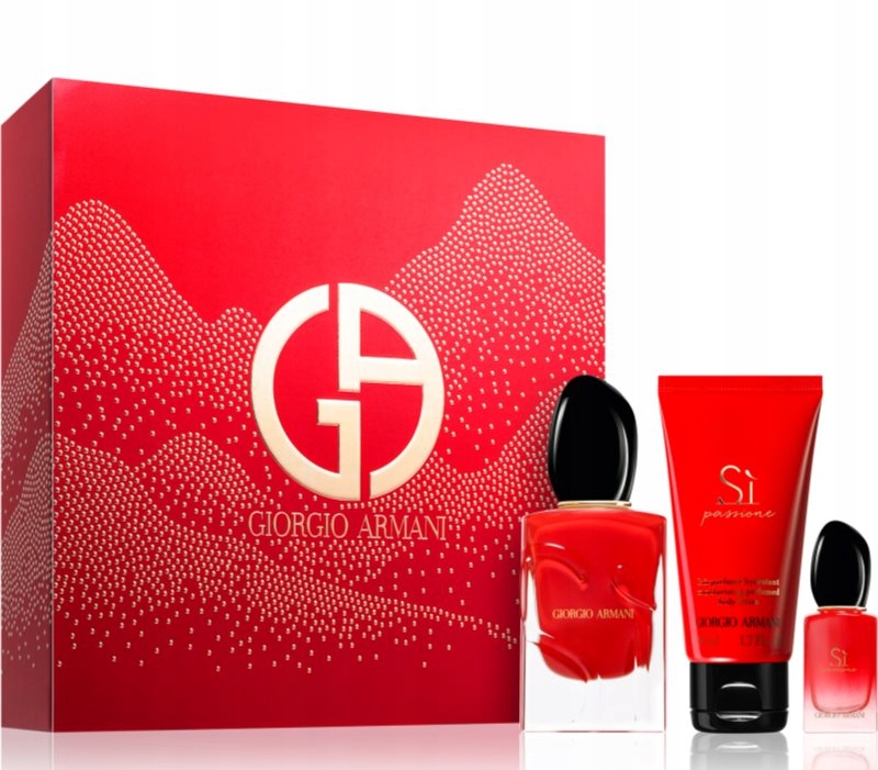 Giorgio Armani Si Passione EDP 50 ml + EDP 7 ml + balsam 50 ml Zestaw (3614274337044) • Cena ...