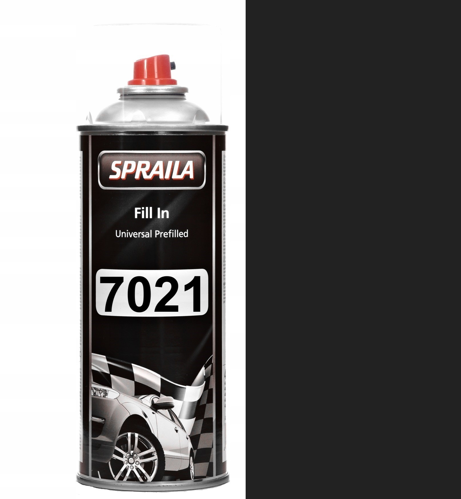FARBA ALKIDOWA FTALOWA EMALIA LAKIER RAL 7021 PÓŁMAT 16 SPRAY 400ML ...