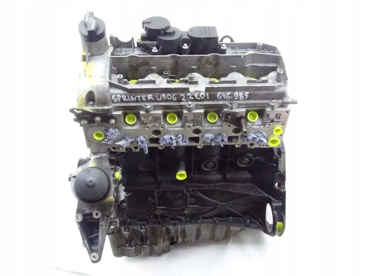 MERCEDES SPRINTER W906 906 2.2 CDI OM646 646.985 SILNIK PO REMONCIE ...