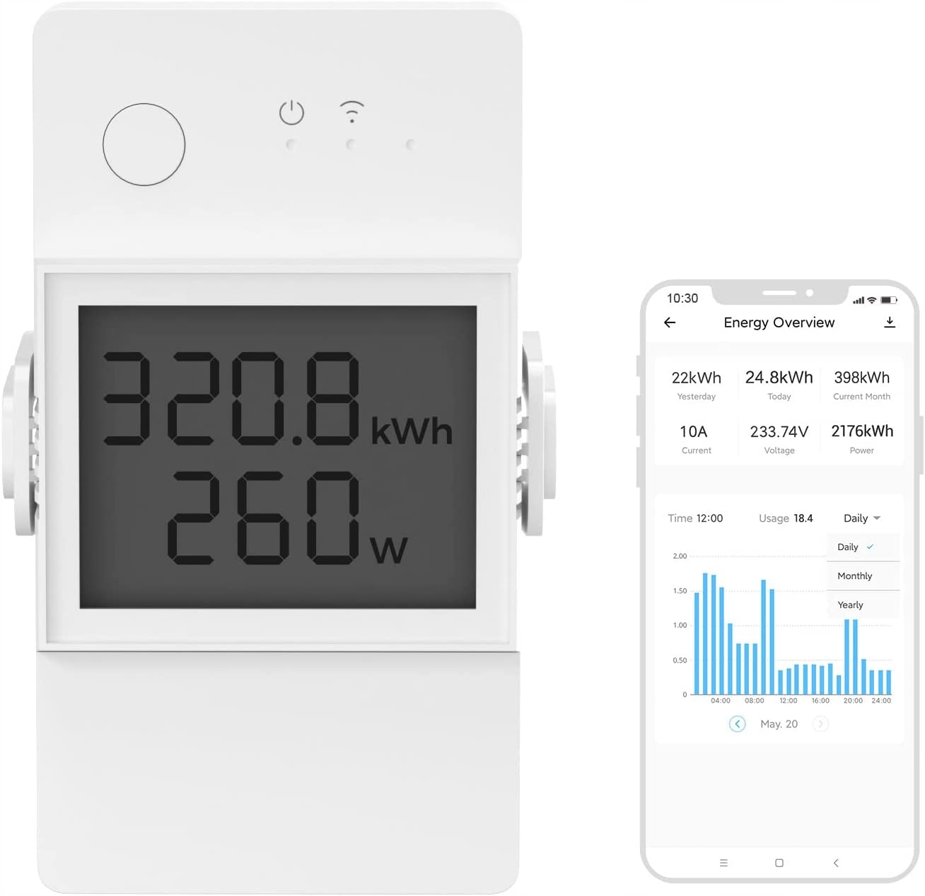 Sonoff POW R3 Elite 20A POWR320D WiFi z funkcją pomiaru prądu eWelink ... Sonoff POW R3 Elite 20A POWR320D WiFi z funkcją pomiaru prądu eWelink ...