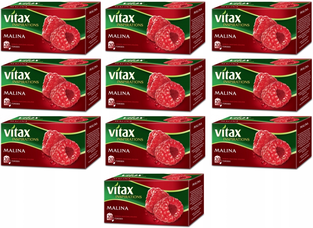 VITAX Inspirations herbata owocowa Malina 200tb 12508621684 - Allegro.pl