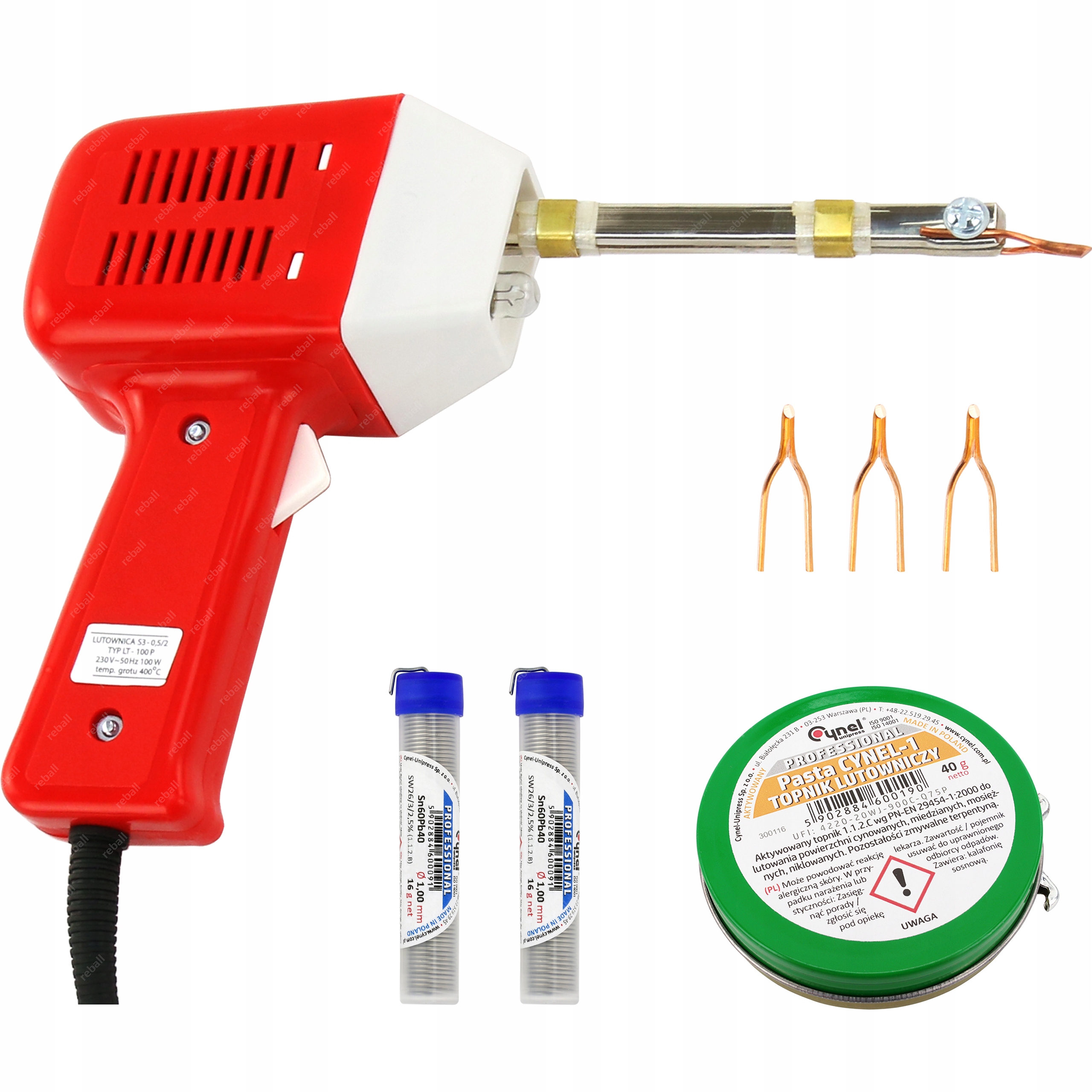 LUTOWNICA TRANSFORMATOROWA PRECYZYJNA PISTOLETOWA LT-100PRO 100W +AKCESORIA (5903815932342 ...