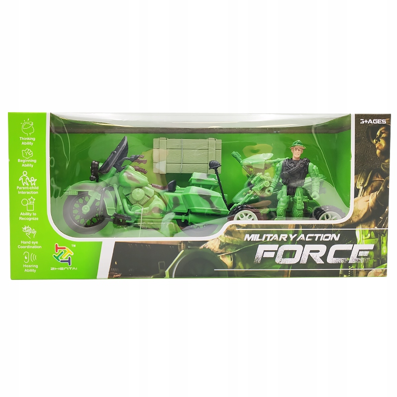 Zestaw Militarny Action Force Motor Kład Żołnierz Sprzęt Wojskowy ...