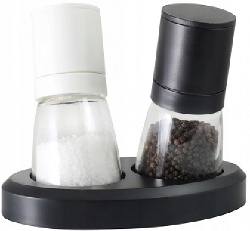 VIALLI ZESTAW LIVIO PRZYPRAWNIKI MŁYNEK SOLI PIEPRZU SOLNICZKA ...