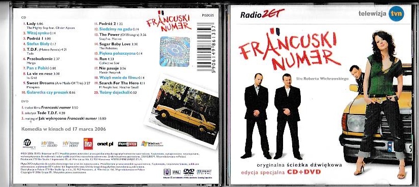 CD+DVD Muzyka z Filmu Francuski Numerek _________ 13500194342 - Sklepy, Opinie, Ceny w Allegro.pl