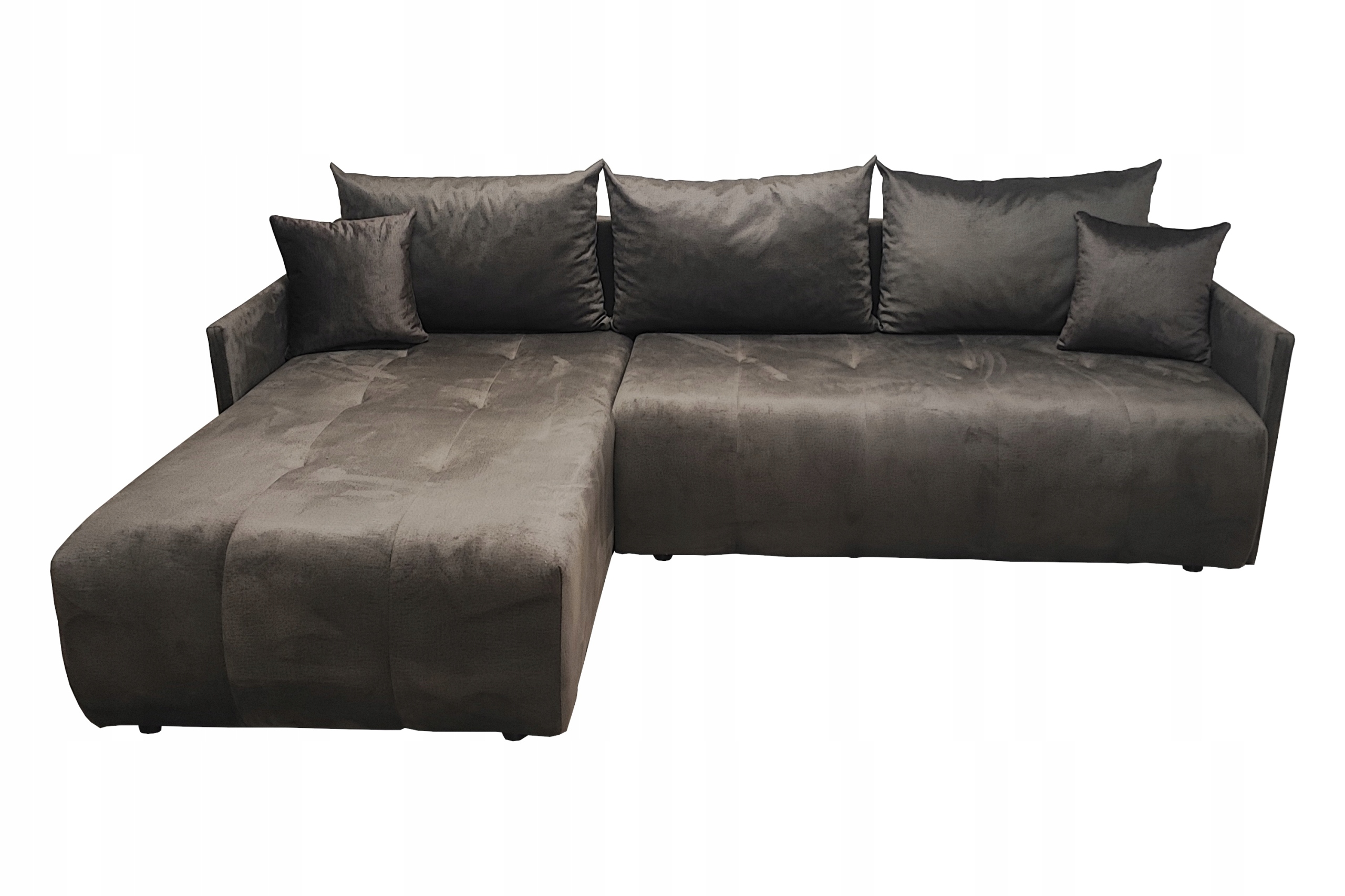 MODERNÍ PROŠÍVANÝ ROHOVÁ SEDACÍ SOUPRAVA ROZKLÁDACÍ GAUČ S FUNKCÍ NA ...