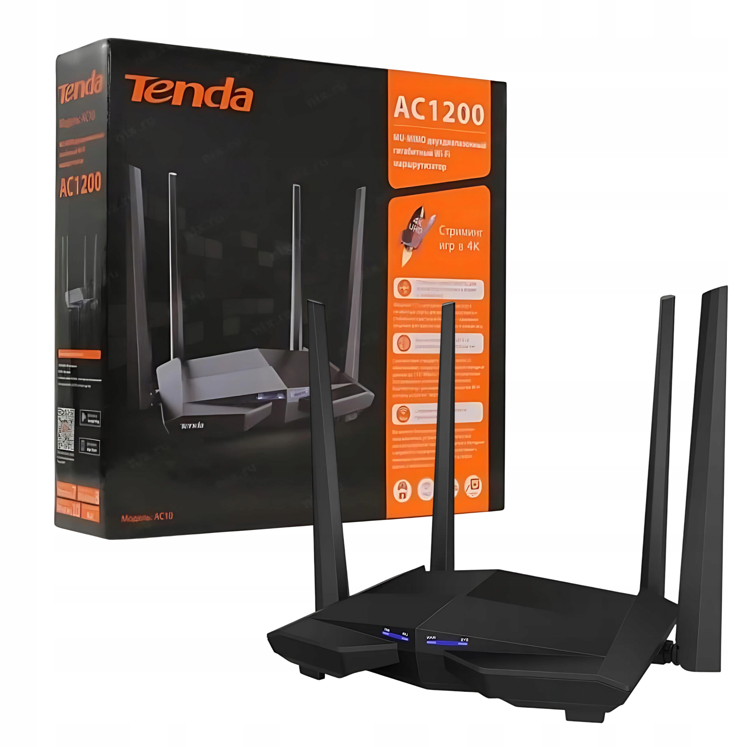 ROUTER WIFI SIECIOWY TENDA AC1200 DUALBAND AC10 5GHZ WIFI5 - Sklep ...