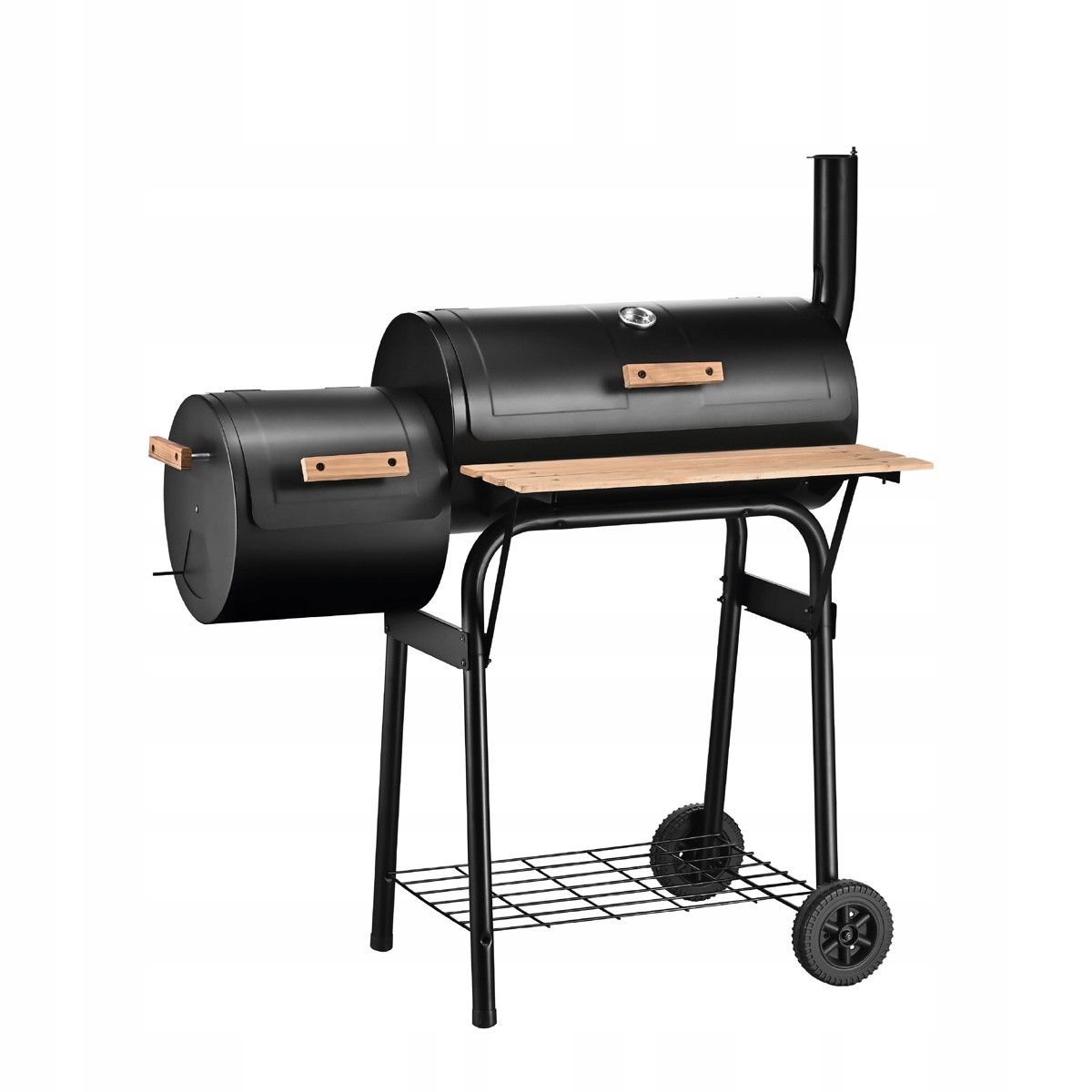 GRILL WĘGLOWY BECZKA OGRODOWY WĘDZARNIA MARK ADLER ROAST 7.0 TERMOMETR ...