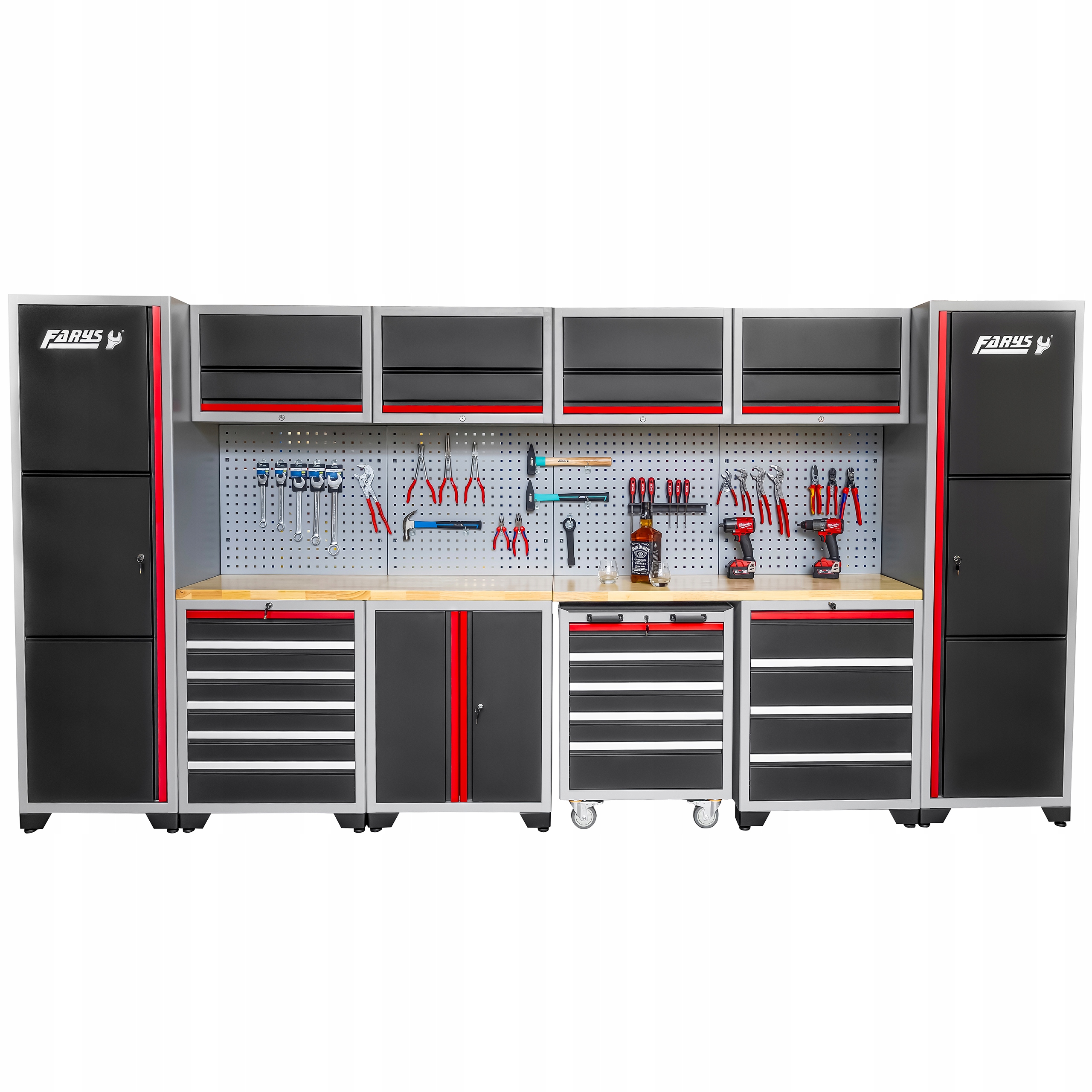 ZESTAW MEBLI WARSZTATOWYCH MEBLE WARSZTATOWE REGAŁ DO WARSZTATU FR4078 5907781834556 za 10900 ...