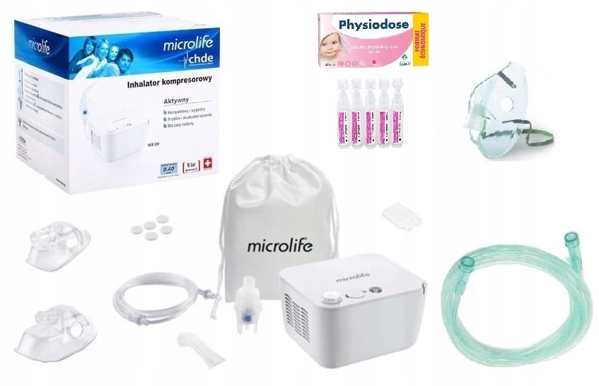 INHALATOR Microlife NEB200 DLA NIEMOWLĄT I MAŁYCH DZIECI RODZINNY 3 ...