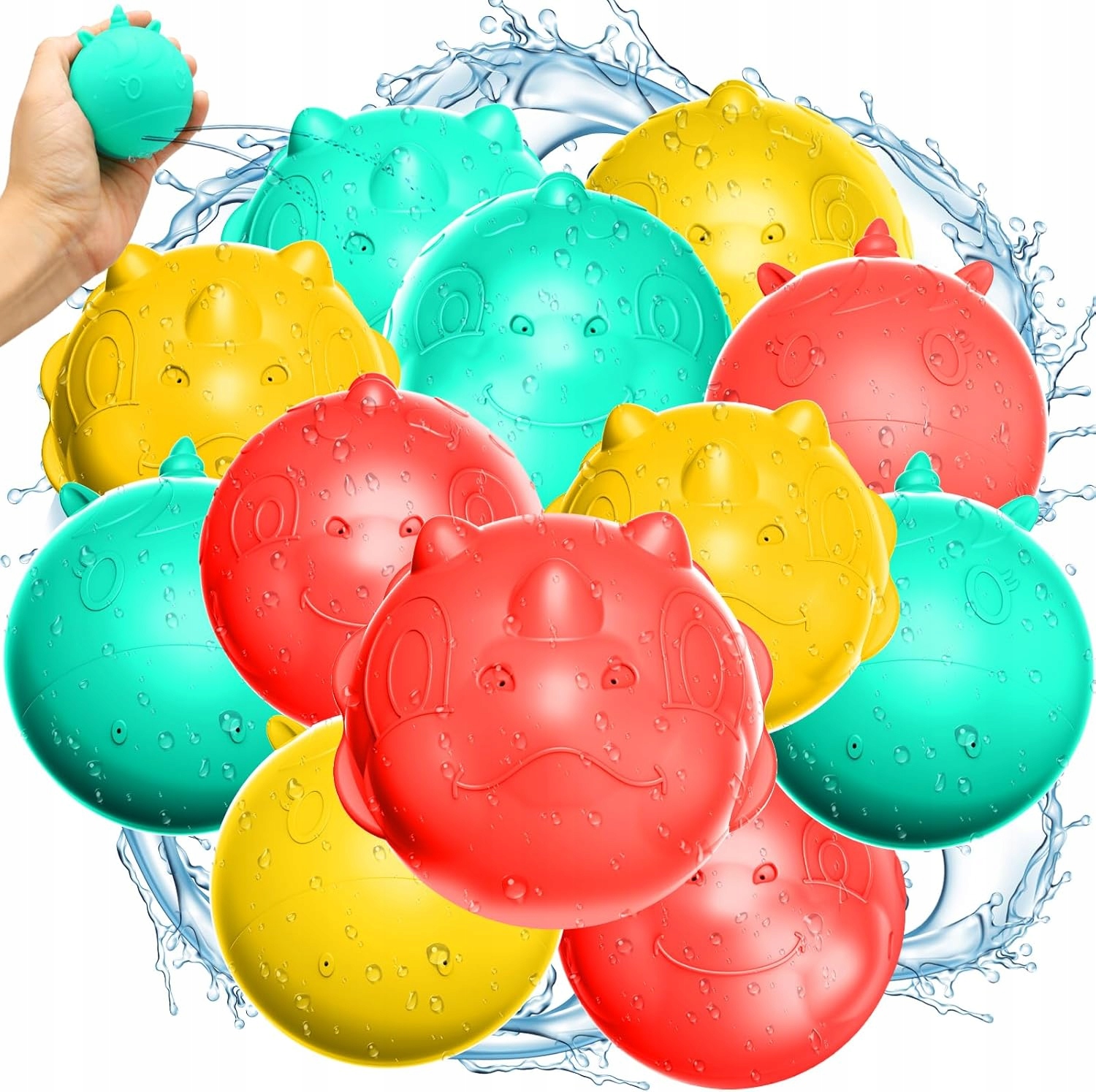 KOLOROWE BALONY WODNE WIELORAZOWE TRWAŁE - 12 SZT • Cena, Opinie - Allegro
