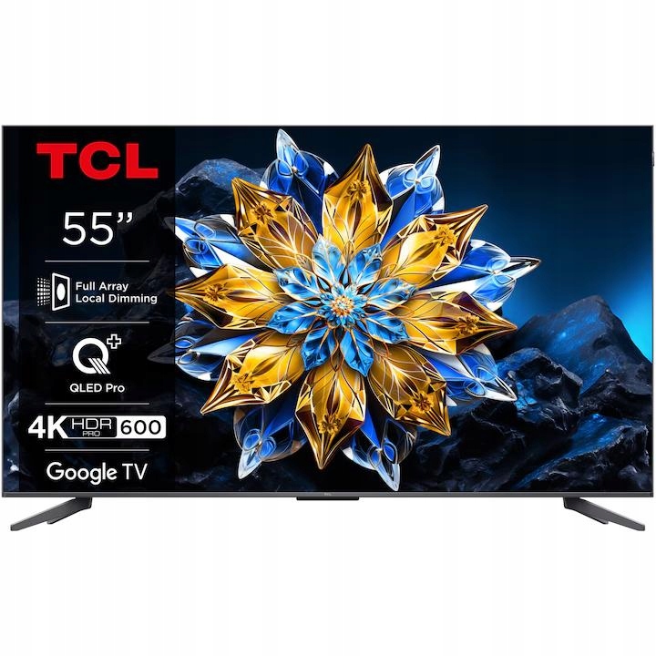 Telewizor TCL 55C655 Pro 55" QLED Pro 4K HDR Google TV HDMI 2.1 • Cena ...