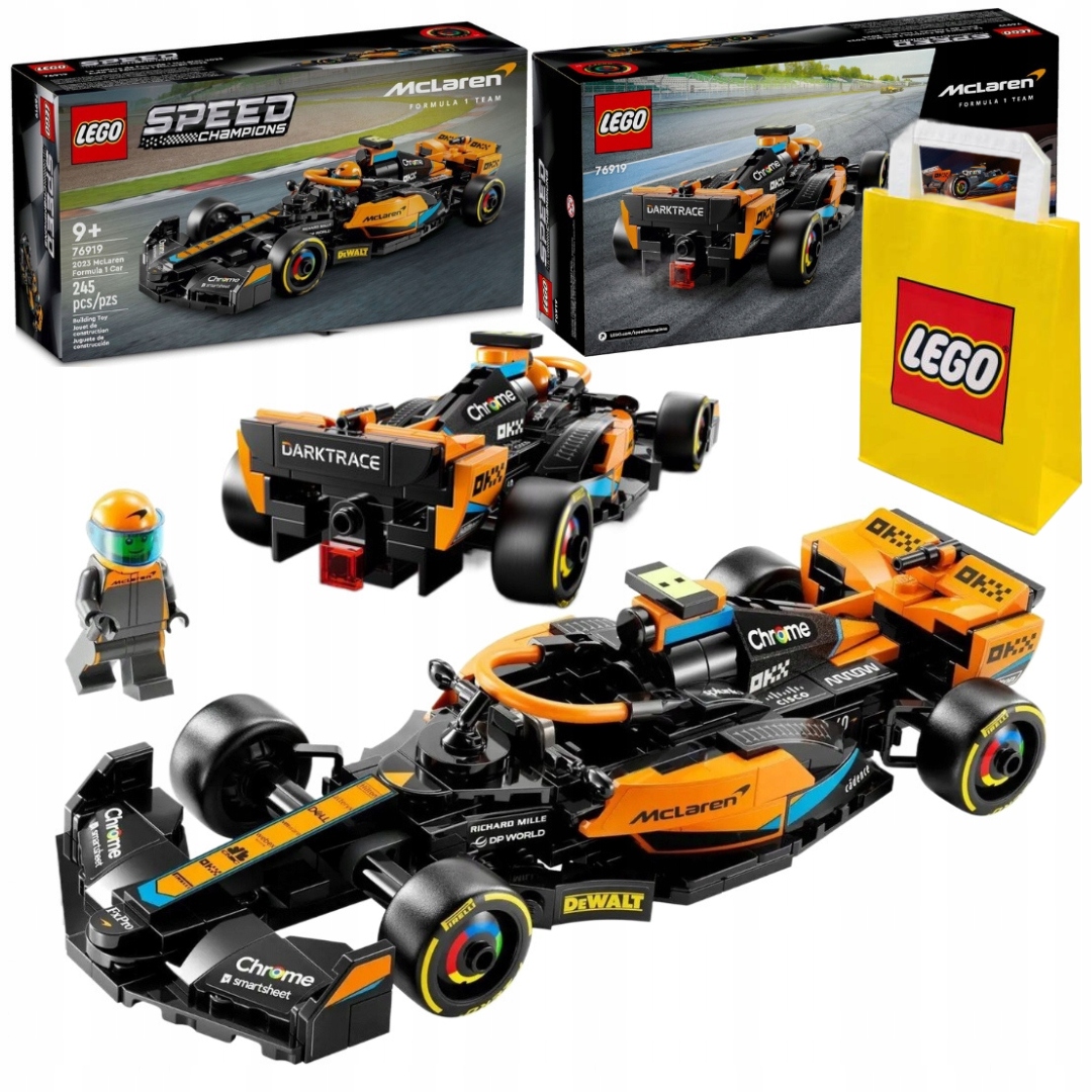 LEGO Speed Champions 76919 Samochód Wyścigowy Mclaren Formuła 1 Auto ...