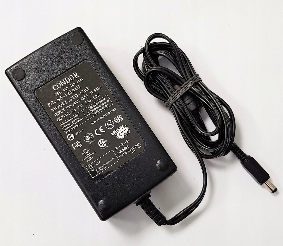 ZASILACZ 12V 3A CONDOR STD-1203 UNIWERSALNY - Sklep, Opinie, Cena w Allegro