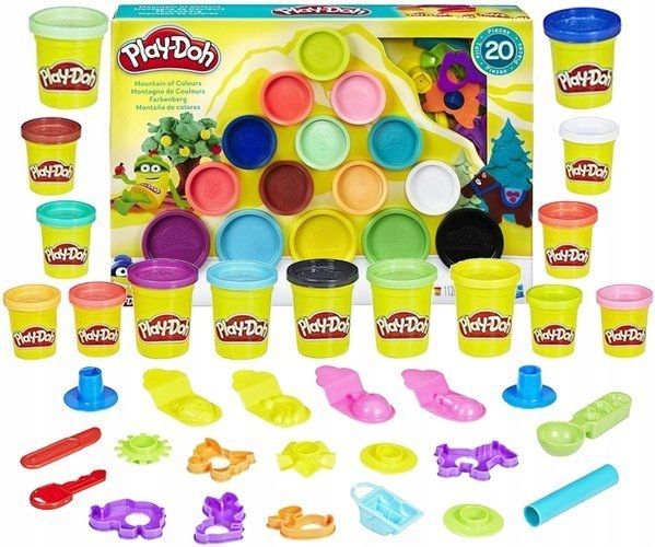 CIASTOLINA PLAY-DOH Hasbro GÓRA KOLORÓW DUŻY ZESTAW MASA PLASTYCZNA 15 TUB 16882491894 - Allegro.pl
