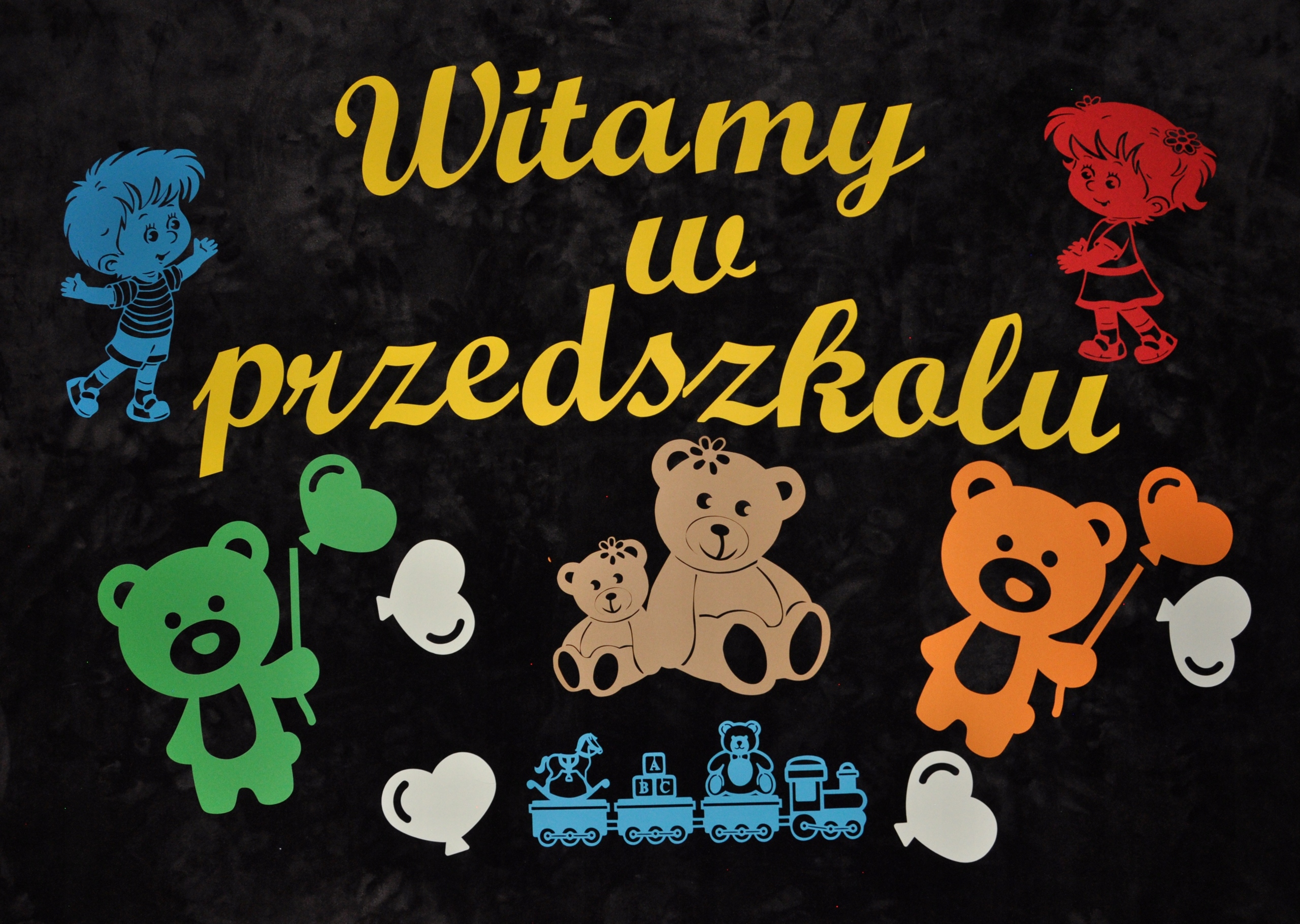 Witamy przedszkole ozdoba witraż okno tablice • Cena, Opinie • Ozdoby ...