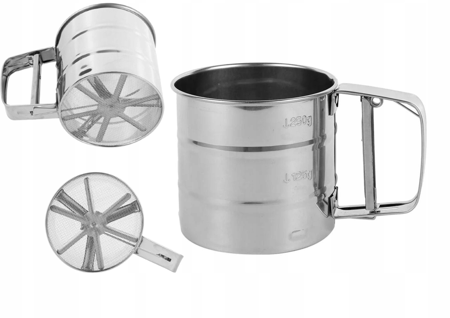 Sitko kubek do przesiewania mąki przesiewacz (1162) • Cena, Opinie ...