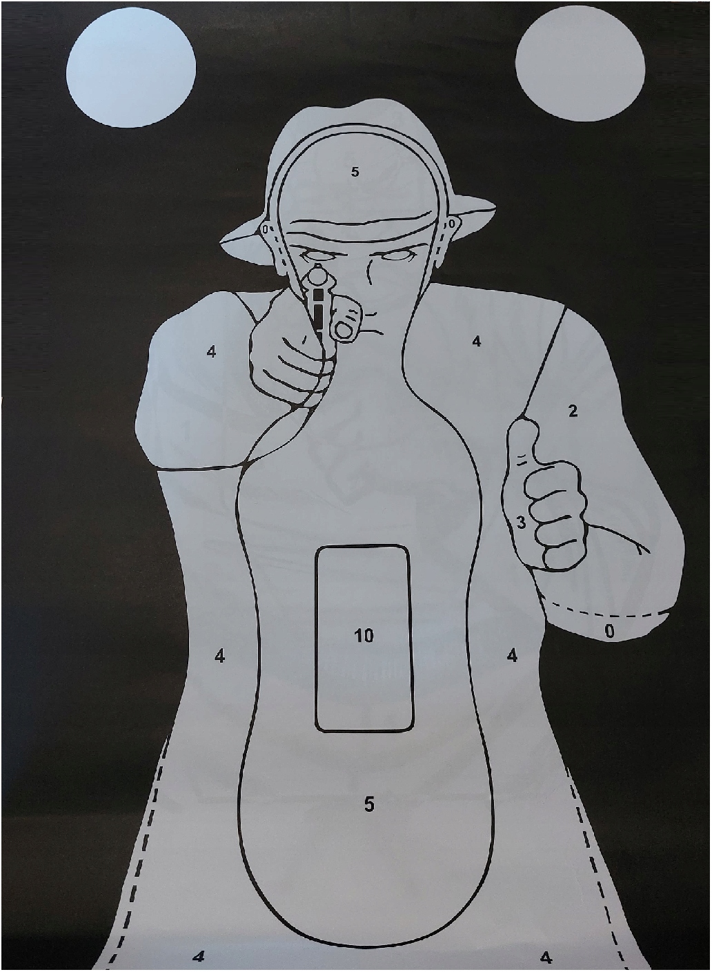 Tarcza papierowa do strzelania tarcze sylwetkowe - Duża Tarcza ...