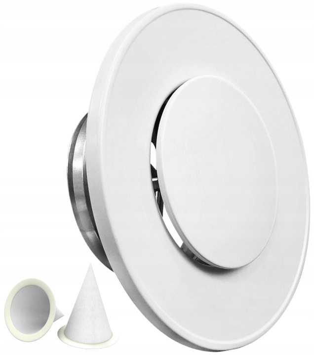 Anemostat nawiewno-wywiewny Darco ASV100-ML.B 100 mm biały ...