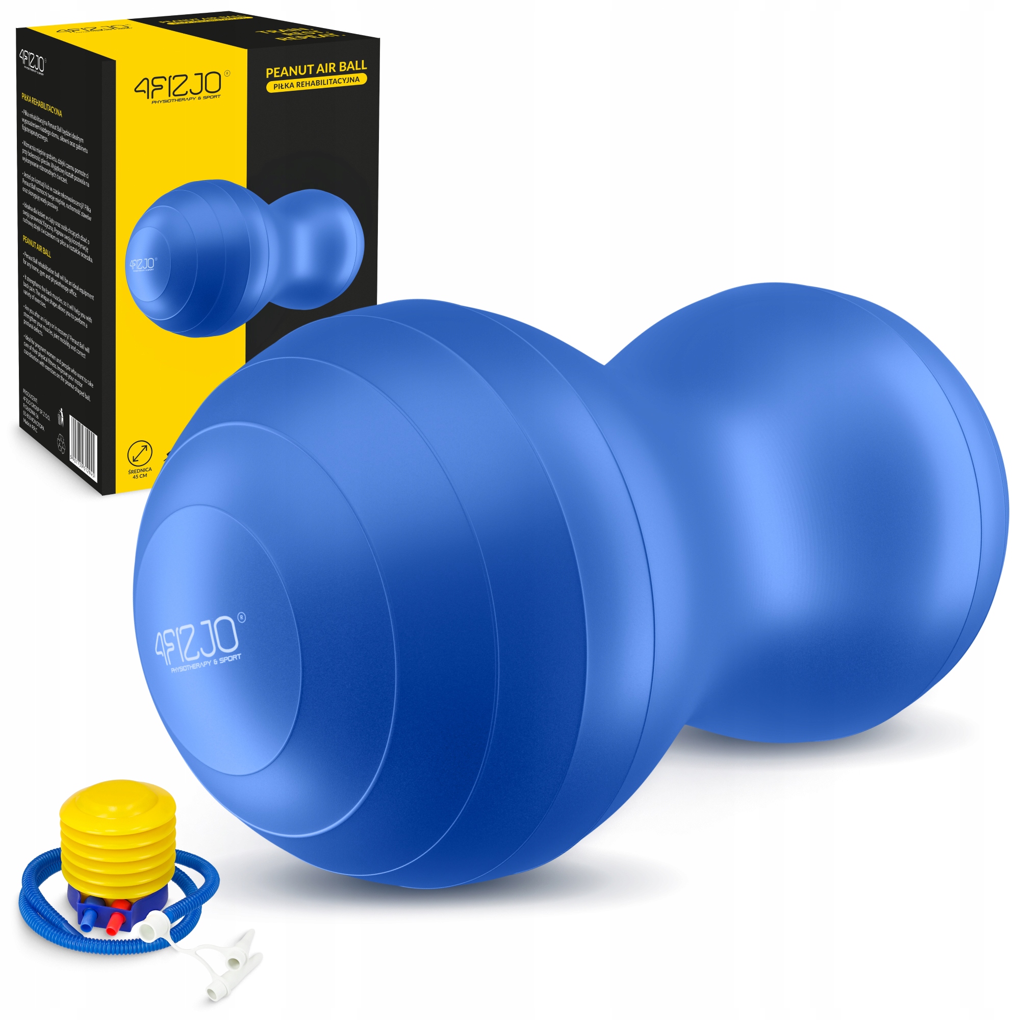 Fasolka 4fizjo 45 cm odcienie niebieskiego - 5907739312945 - 16503349541 - Allegro