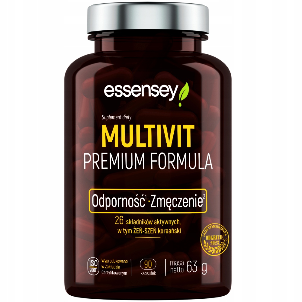 KOMPLEKS WITAMIN I MINERAŁÓW Essensey Multivit Premium 90k Essence ...