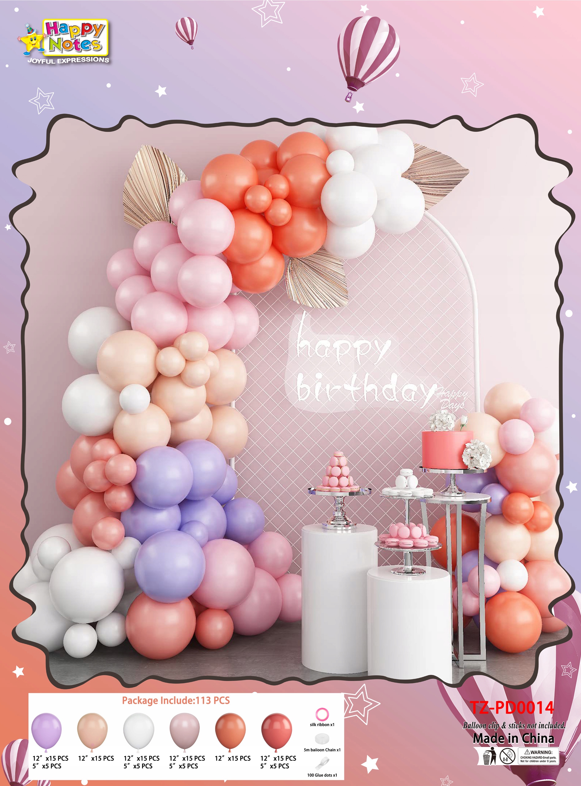 BALONY URODZINOWE KOLOROWE PASTELOWE GIRLANDA MIX 13639806874 - Allegro.pl