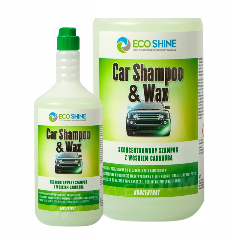 ECO SHINE CAR SHAMPOO šampon s voskem 1L za 123.00CZK - Allegro