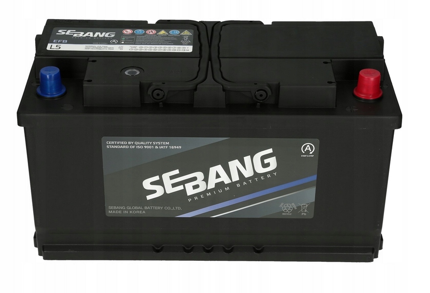 Akumulator SeBang EFB L5 12V 95Ah 850A (EN) P+ za 640.00PLN z Tarnów ...