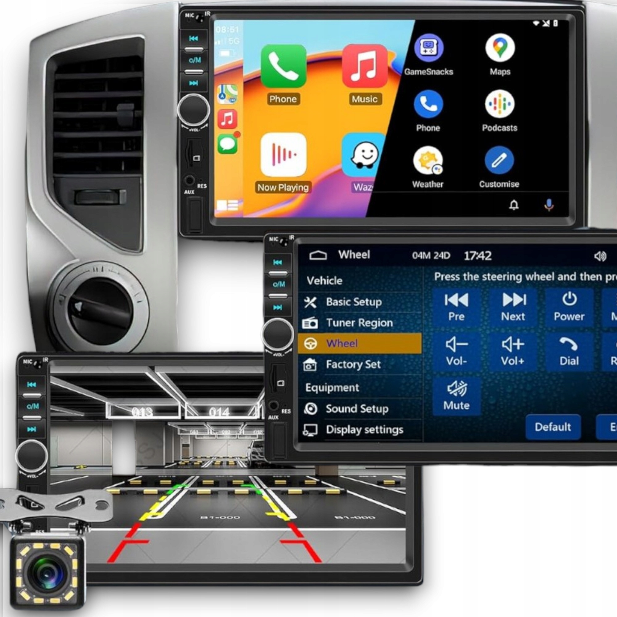 AUTORÁDIO 2DIN CAR7 7018B 2-DIN Bluetooth AUX handsfree za 40,87 € - Allegro