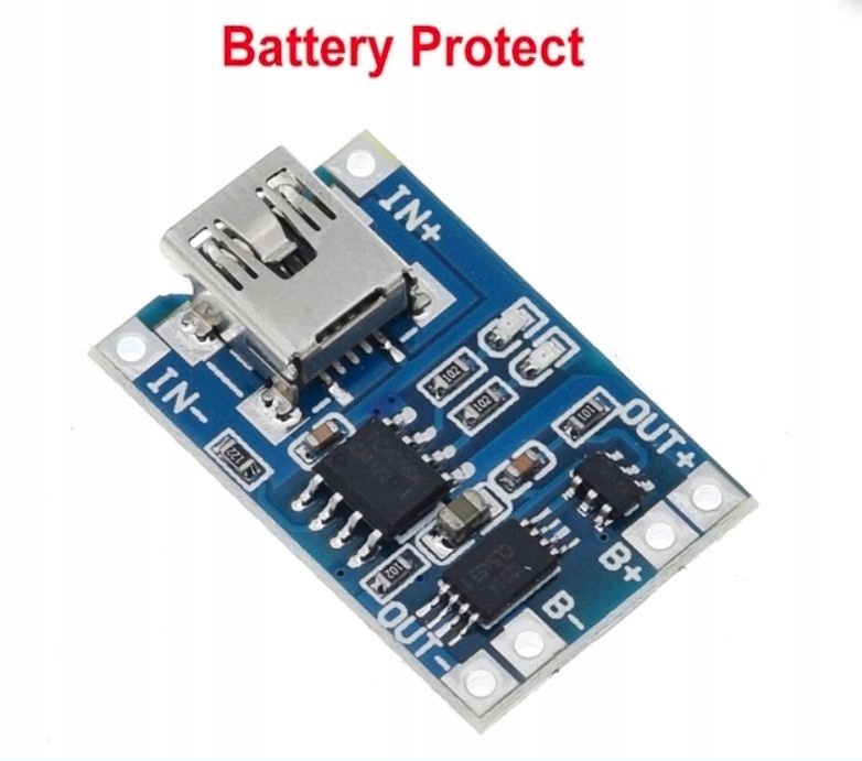 Ładowarka akumulatorów LI-ION TP4056 5v 1A 18650 mini USB - Sklep, Opinie, Cena w Allegro