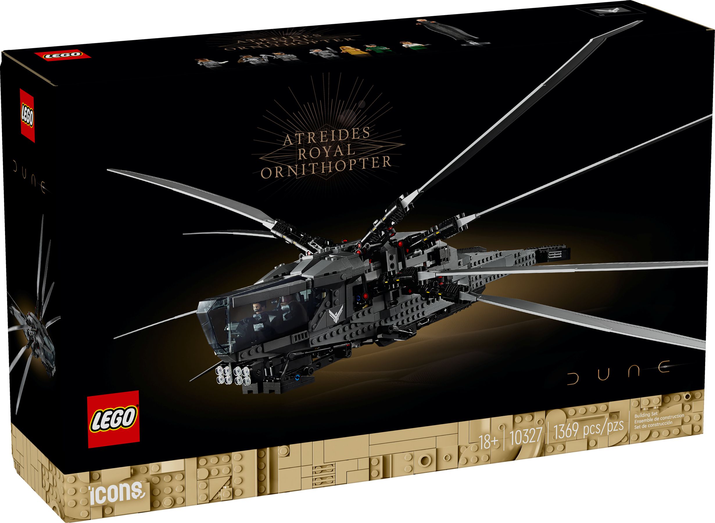 LEGO ICONS 10327 Królewski Ornithopter Wydmowy Atrydy (5702017655932 ...