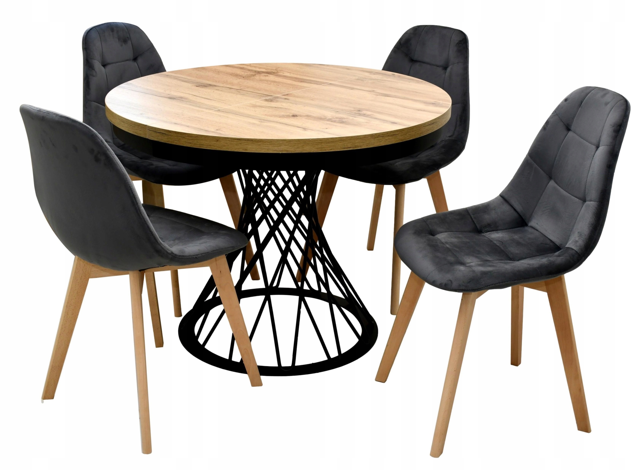 stylowe meble do salonu / kubełkowe krzesła okrągły stół • Cena, Opinie ...