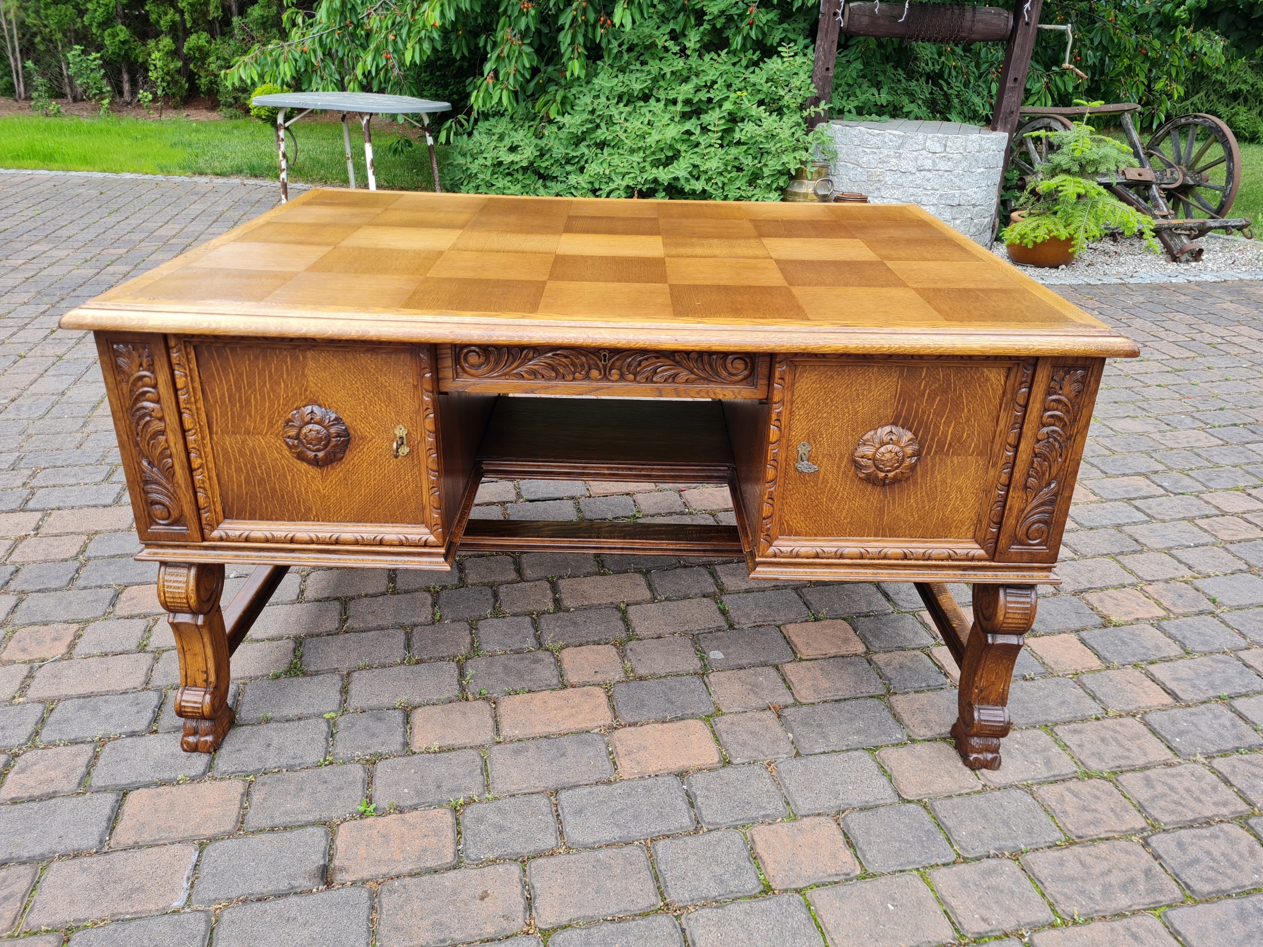 stylowe dwustronne Biurko 150/110/79 • Cena, Opinie • Biurka 17708147271 • Allegro