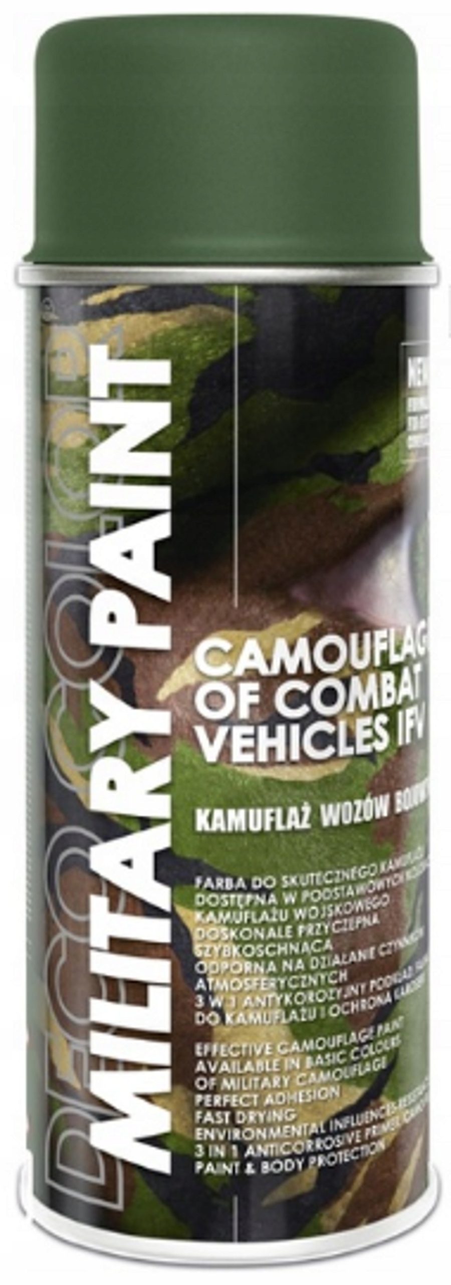 Barva Vojenský sprej MILITARY 6003 MAT OLIVOVÝ - Allegro