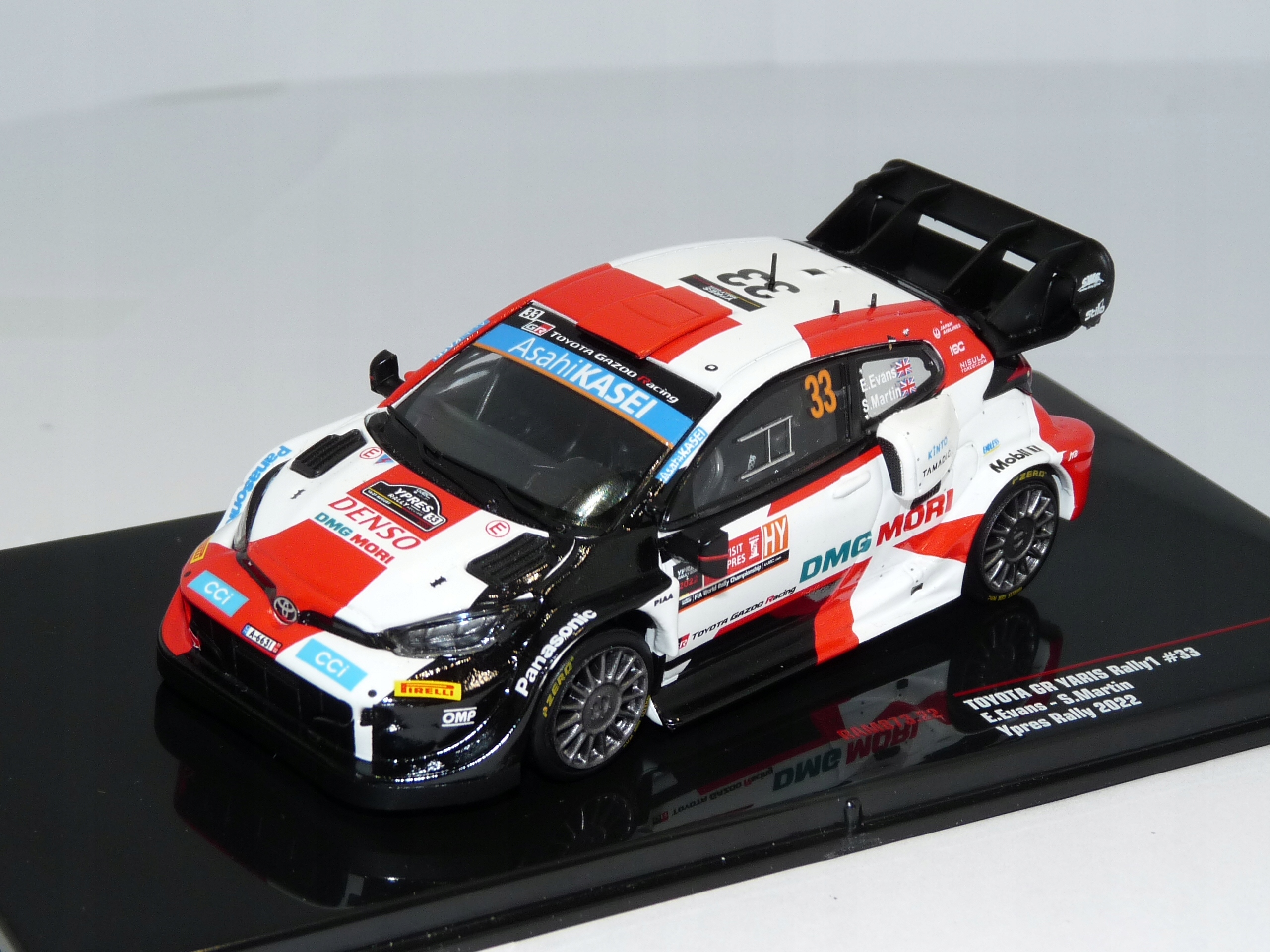 Toyota GR Yaris Rally1 WRC #33 A.Evans Rally Ypern 2022 1:43 IXO RAM873 ...