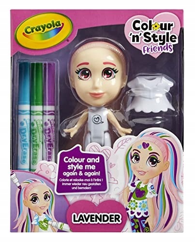 Goliath Lalka Crayola LAVENDER Colour'n'Style Frie • Cena, Opinie - Allegro
