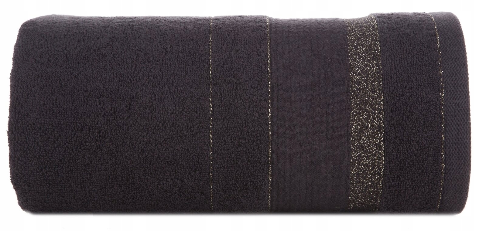 Towel April 70x140 cm black, 500 gsm, 100% cotton, with border ...